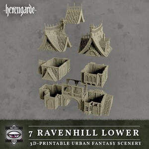 Hexengarde 7 Ravenhill Lower | Gothic Victorian Building Terrain | 3D ...