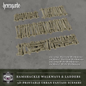 Hexengarde Ramshackle Walkways Set | Gothic Victorian Building Terrain ...