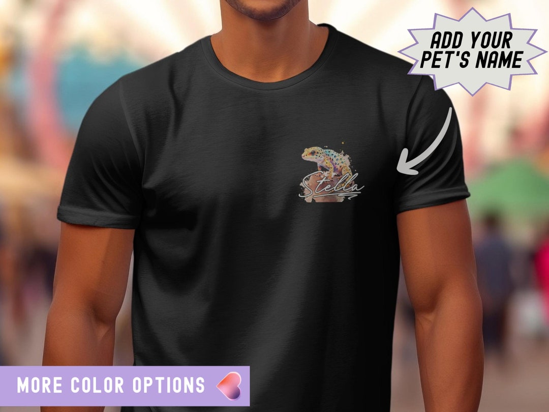 Custom Leopard Gecko Shirt,leopard Gecko Merch,customized Leopard Gecko ...