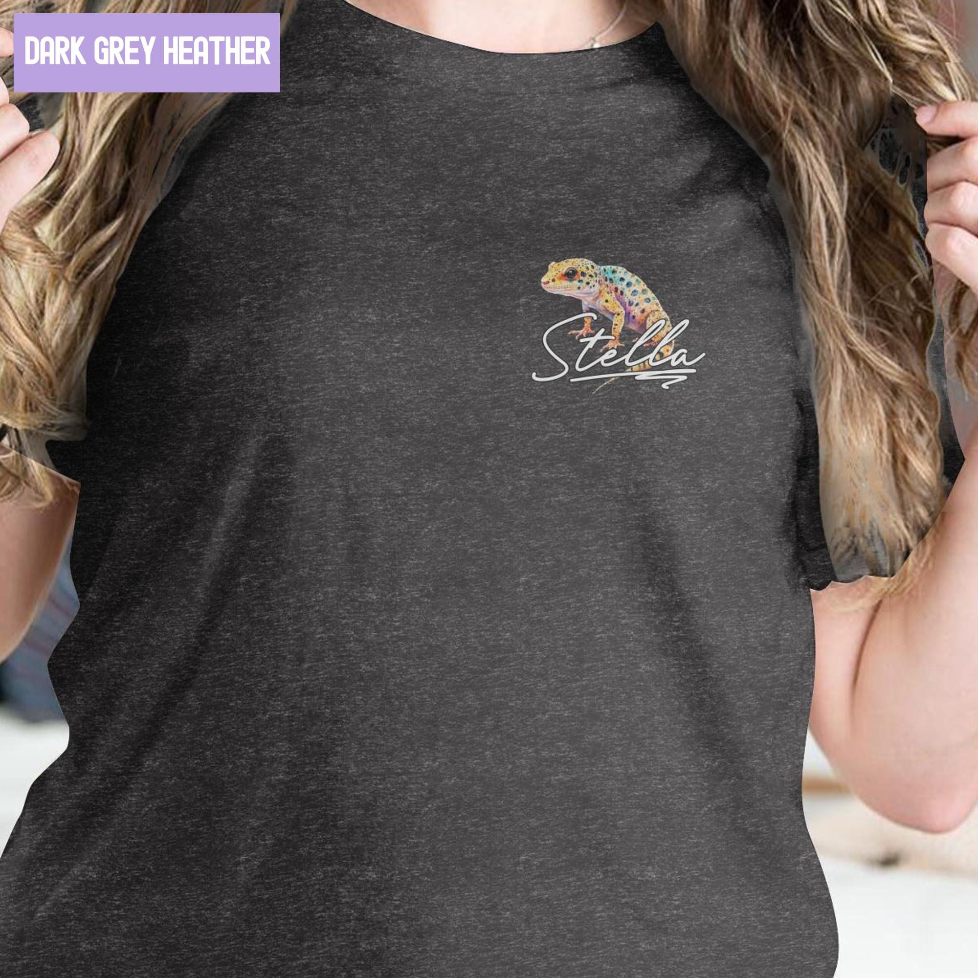 Custom Leopard Gecko Shirt,leopard Gecko Merch,customized Leopard Gecko ...