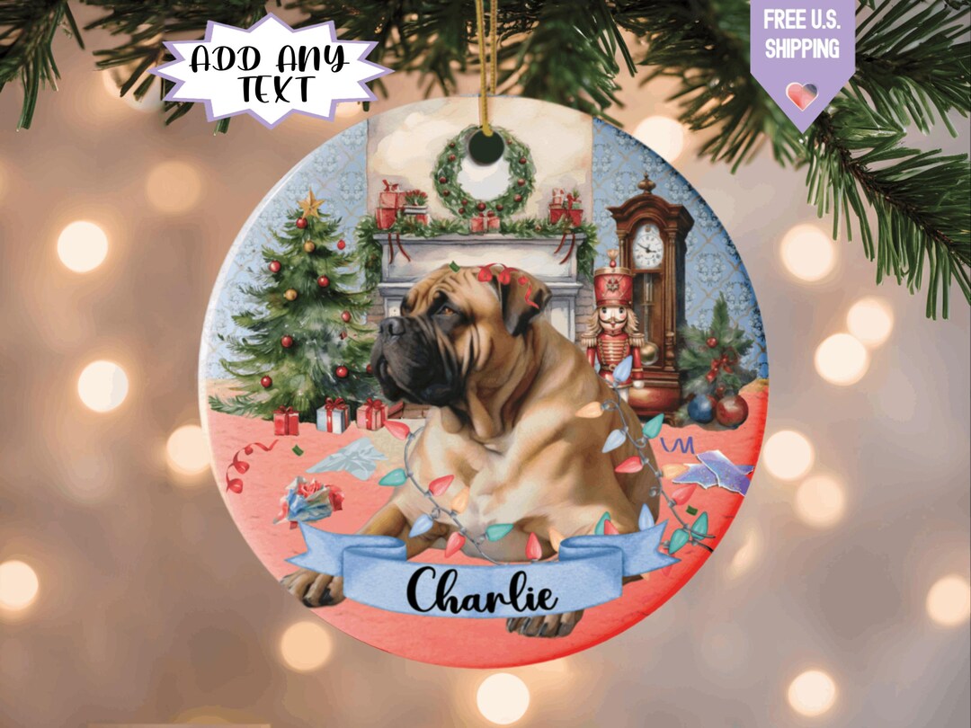 Custom Boerboel Ornament – Personalized Dog Christmas Ornament, Gift ...