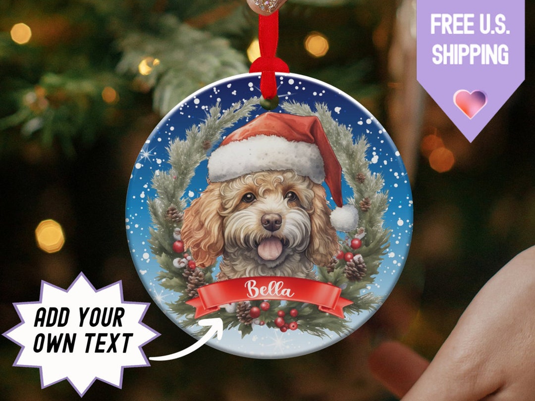 Custom Cavapoo Christmas Ornament,cavapoo Ornament,cavapoo Custom ...