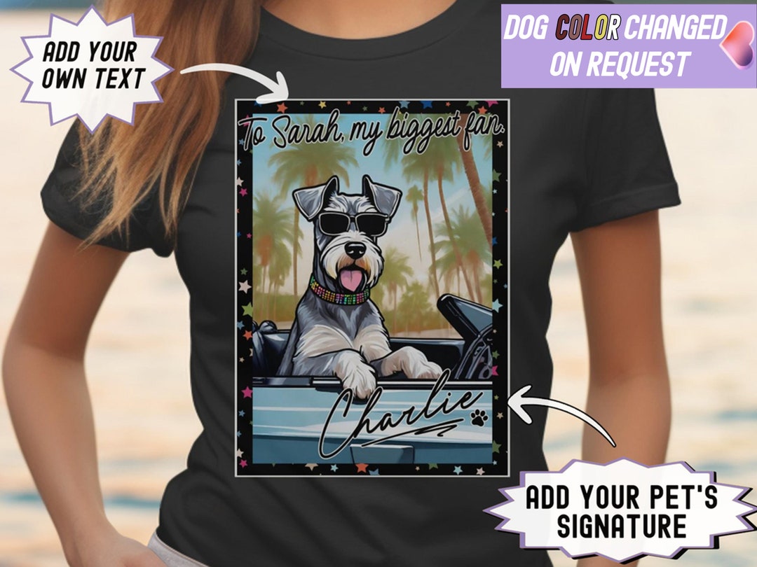 Custom Standard Schnauzer Funny Shirt for Dog Lover,standard Schnauzer ...