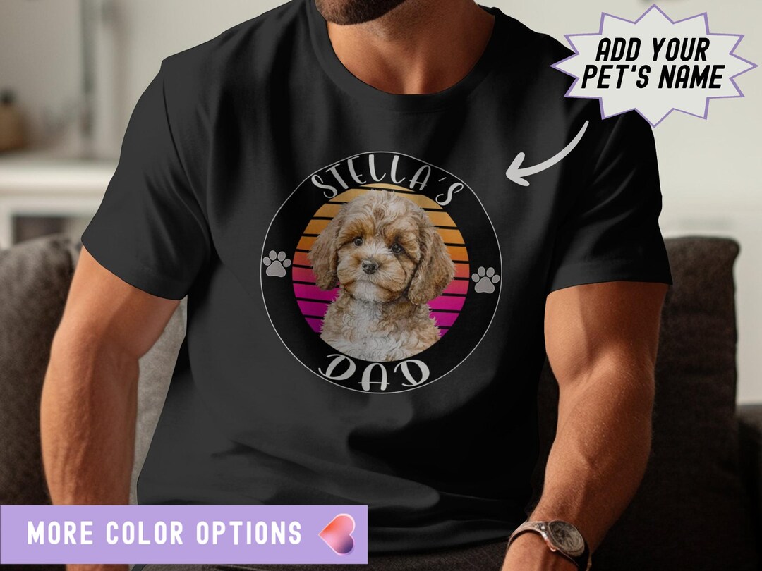 Custom Cavapoo Dad Shirt,cavapoo, Cavapoo Shirt, Cavapoo Gifts, Dog ...