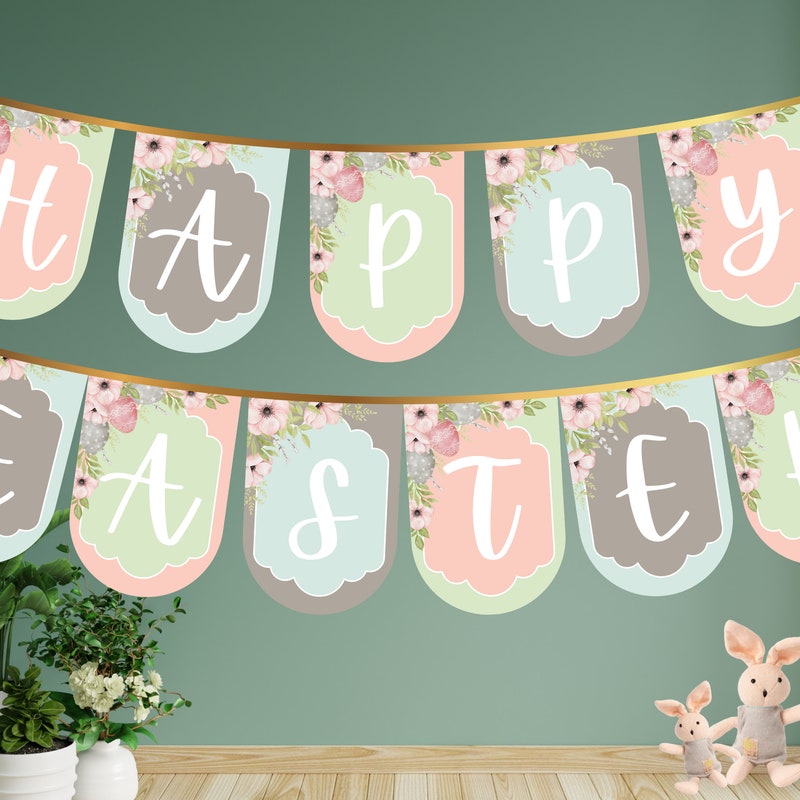 Easter Bunting - Etsy