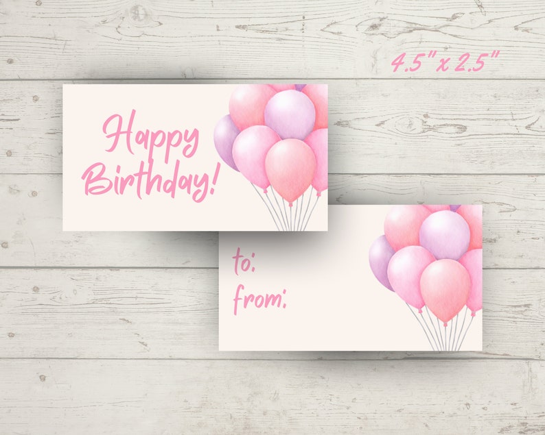 Printable Happy Birthday Day Treat Bag Topper, DIY Happy Birthday Day ...