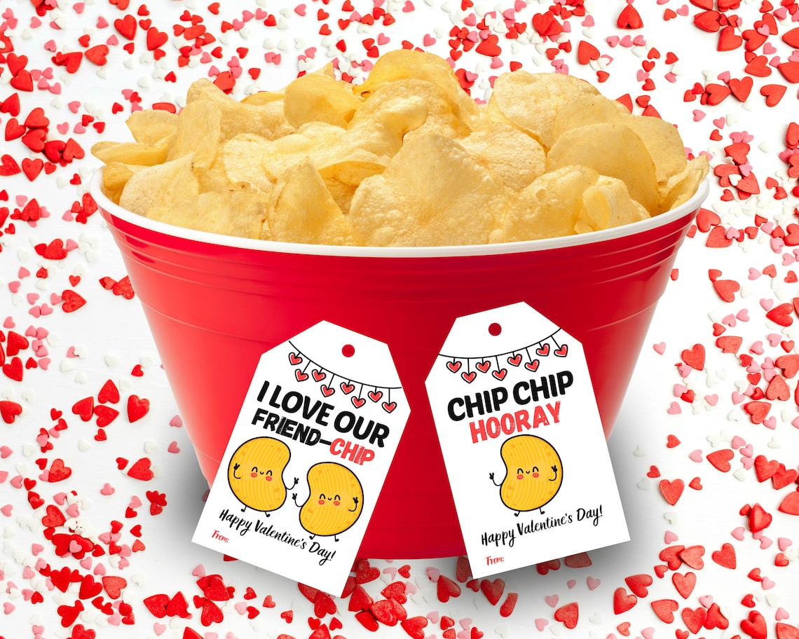 Chip Chip Hooray, I Love Our Friendchip, Printable Valentine Gift Tag ...