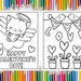 Printable Happy Valentine's Day Coloring Pages for Kids, Valentine's ...