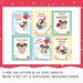 Classroom Valentines Day Cards, Printable Pug Valentine Cards, Kids ...