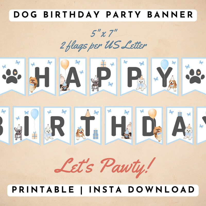 Dog Theme Banner - Etsy
