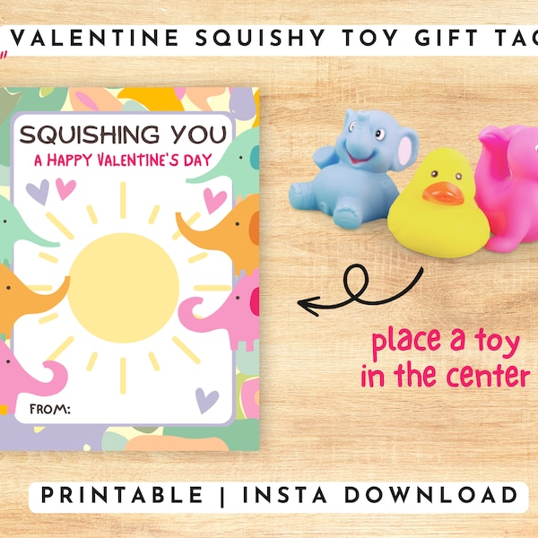 Squishy Valentine Card - Etsy