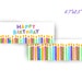 Printable Happy Birthday Treat Bag Toppers, Birthday Party Candle Candy ...