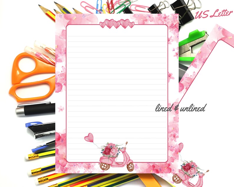 Printable Cute Valentine's Day Writing Paper, Valentine's Day ...