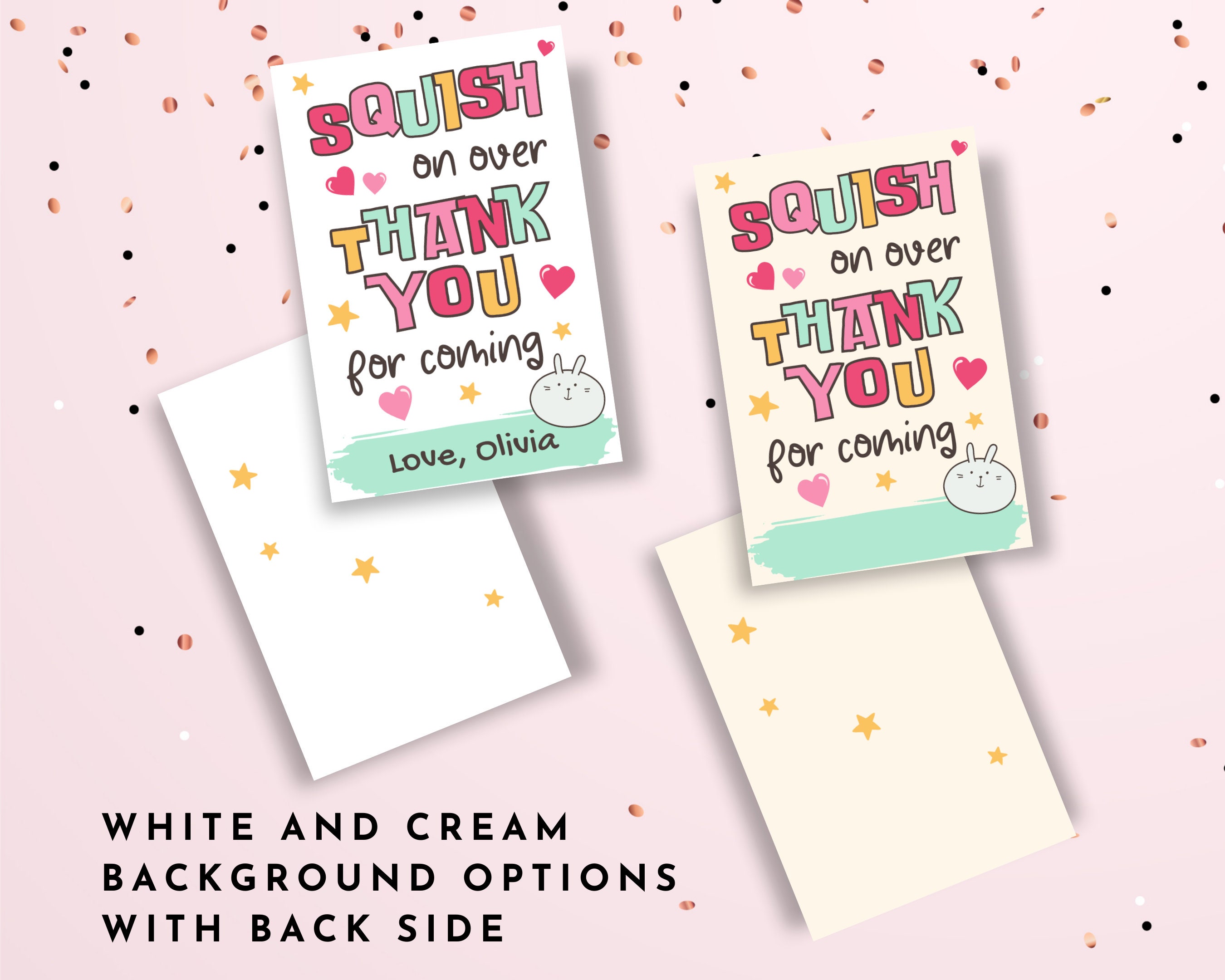 Editable and Printable Squishmallow Thank You Birthday Tags, Kids ...