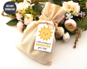 A Little Sunshine to Brighten Your Day Tag Printable Thoughtful Gift ...