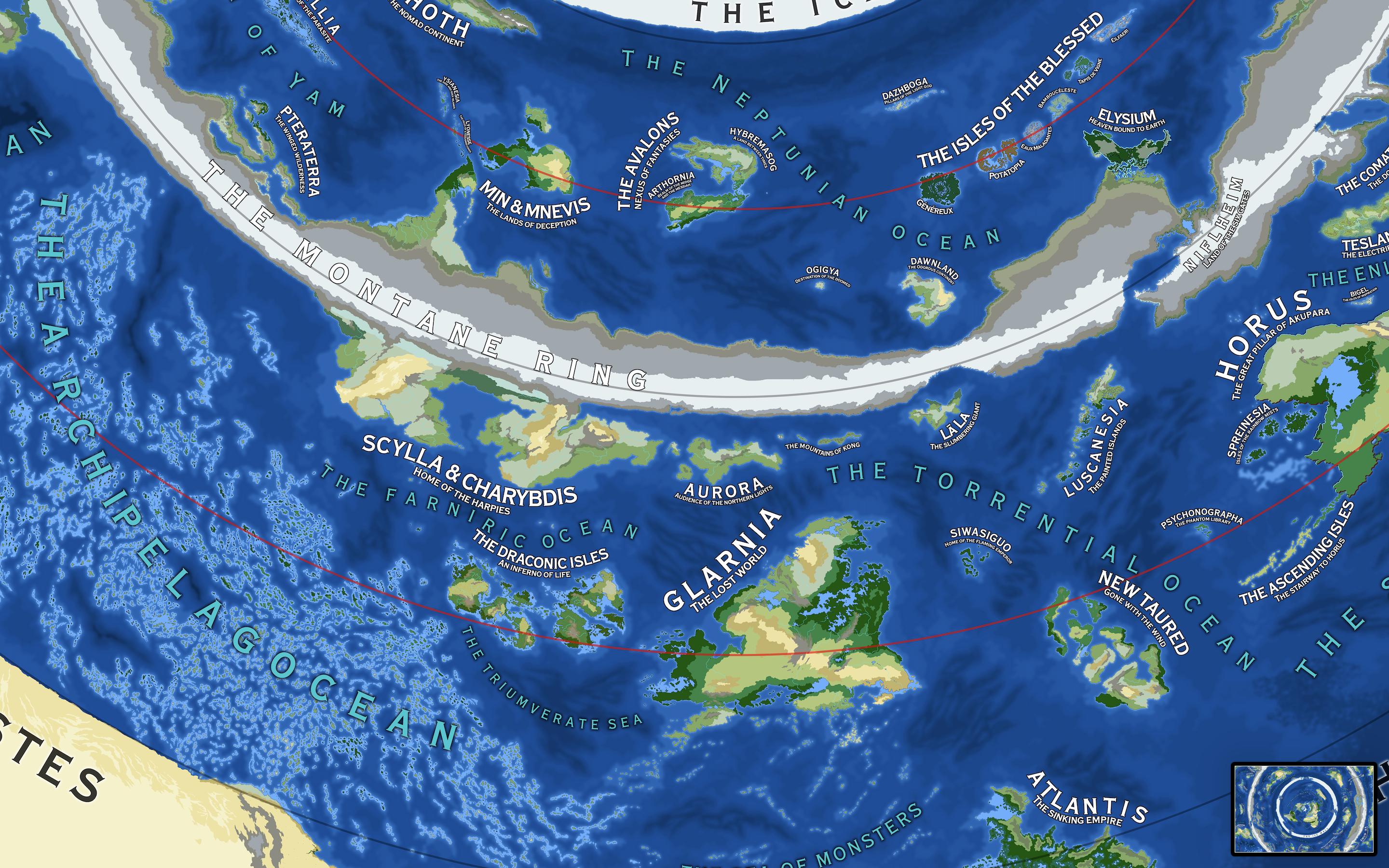 Acrylic Map of the World Beyond the Ice Wall Flat Earth Map | Satellite ...
