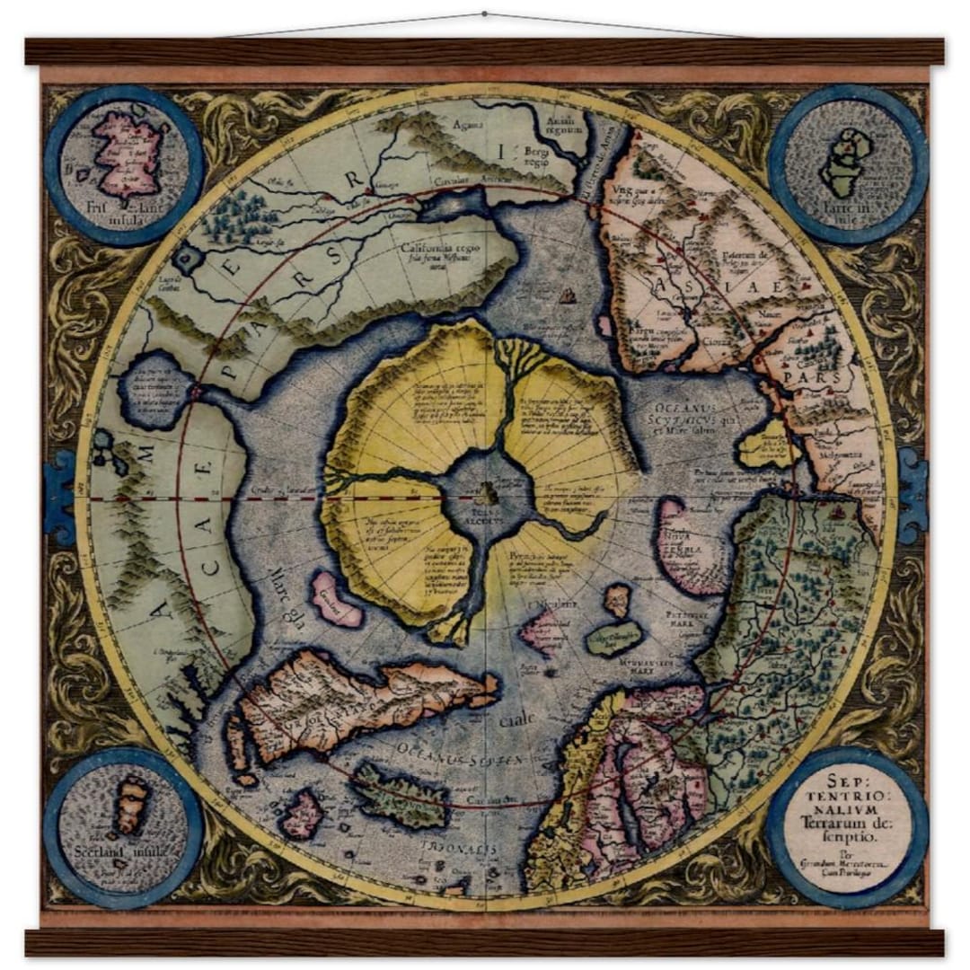 The Hidden North - Gerard Mercator Hondius Map of the Arctic - Map of ...