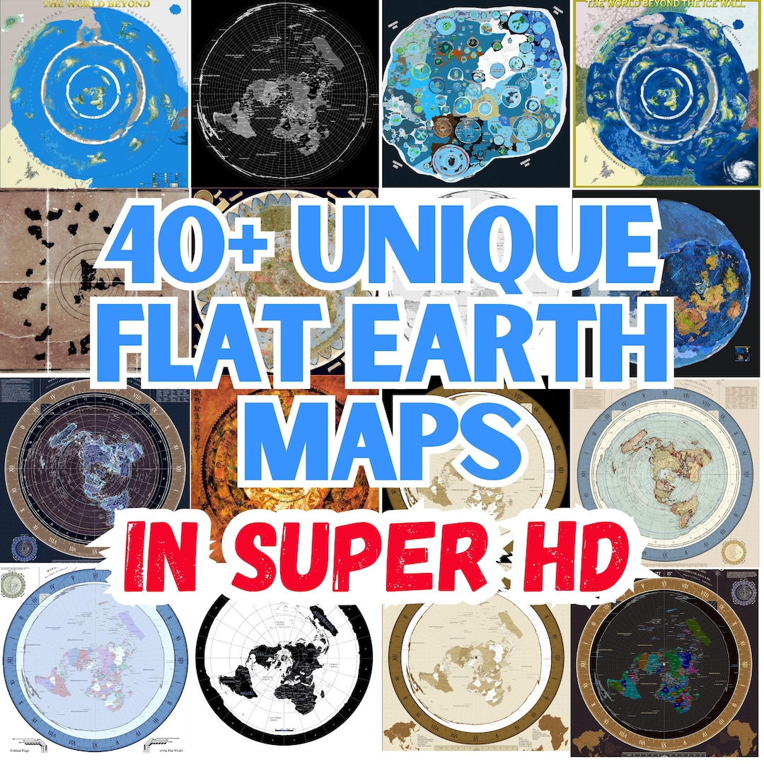 40+ HD ALL Flat Earth Maps in Store New Maps Added Monthly FREE ...
