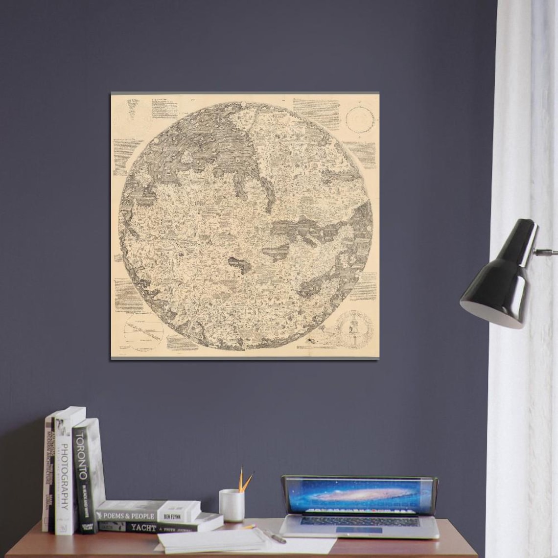 HD Fra Mauro Map ‘mappemonde’ From 1450 on Archival Museum Quality ...
