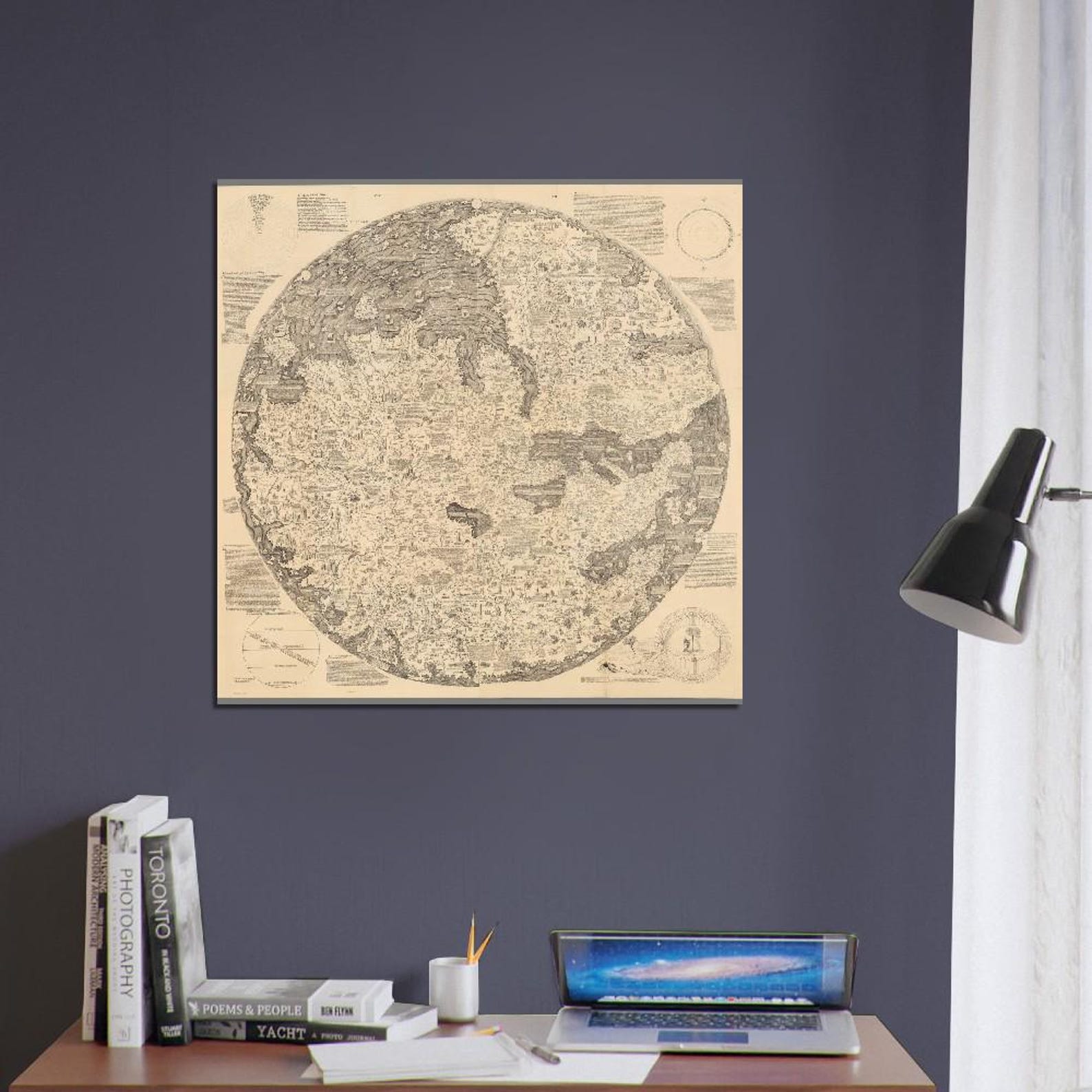 HD Fra Mauro Map ‘mappemonde’ From 1450 on Archival Museum Quality ...