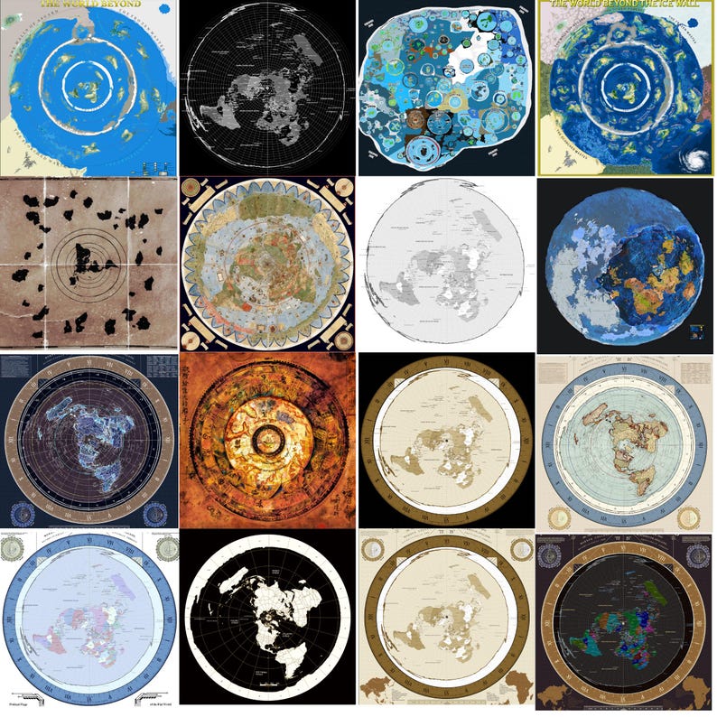 40+ HD ALL Flat Earth Maps in Store New Maps Added Monthly FREE ...