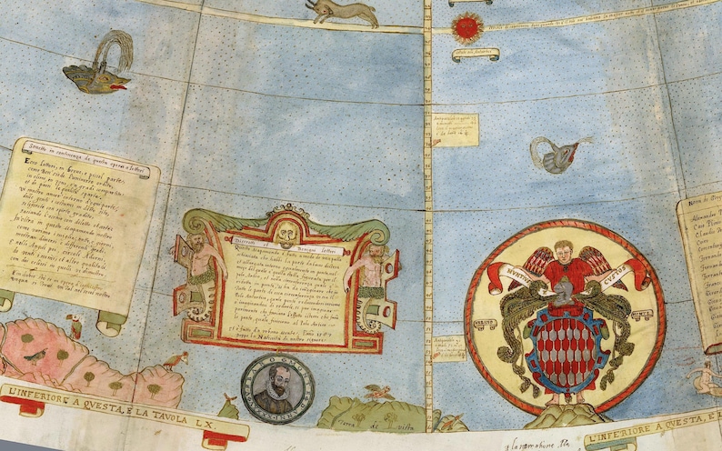 Mapa de la Tierra Plana del Mundo de Urbano Monte 1587 - Calidad Mate ...