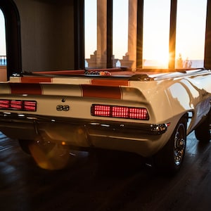 Pool Table : 1969 Mario Andretti Signature Camaro Pace Car Billiard ...