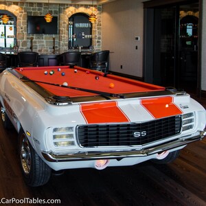 Pool Table : 1969 Mario Andretti Signature Camaro Pace Car Billiard ...