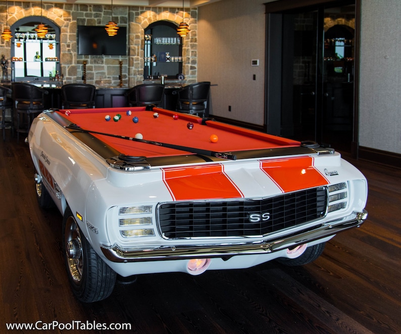 Pool Table : 1969 Mario Andretti Signature Camaro Pace Car Billiard ...