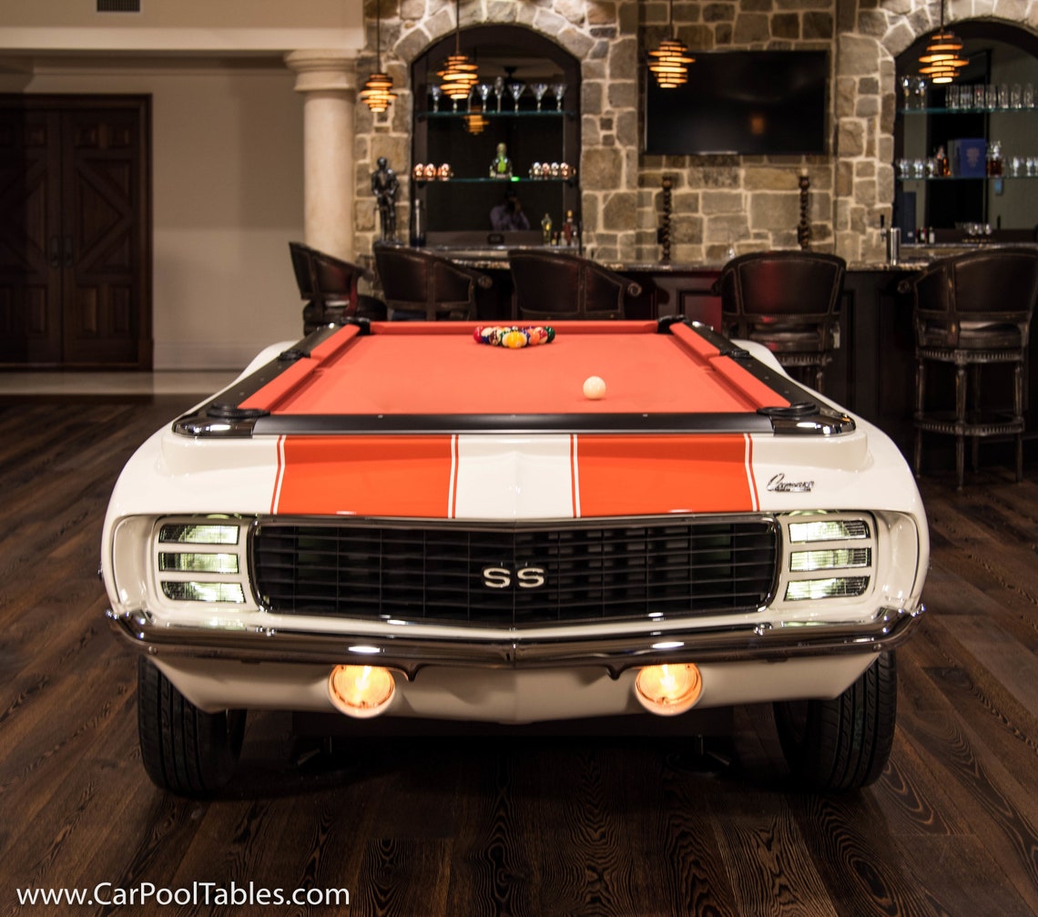 Pool Table : 1969 Mario Andretti Signature Camaro Pace Car Billiard ...
