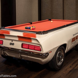 Pool Table : 1969 Mario Andretti Signature Camaro Pace Car Billiard ...