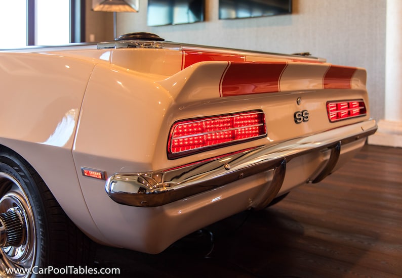 Pool Table : 1969 Mario Andretti Signature Camaro Pace Car Billiard ...