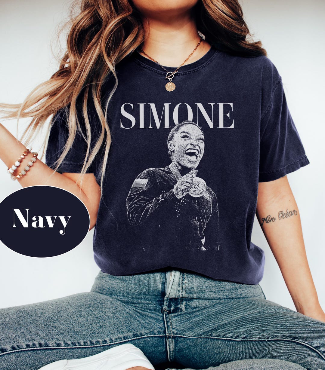 Simone Biles Shirt, Vintage Style Graphic T-shirt, Simone Biles Gymnast ...