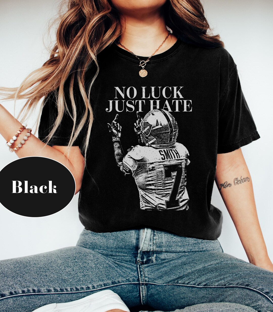 Vintage Geno Smith No Luck Just Hate Oversized Bootleg Raiders Tee, Run ...