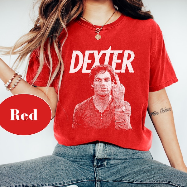 Dexter Middle Finger Shirt - Etsy