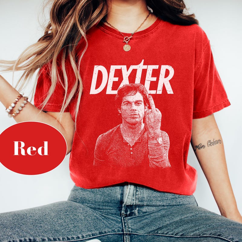 Dexter Middle Finger Shirt - Etsy