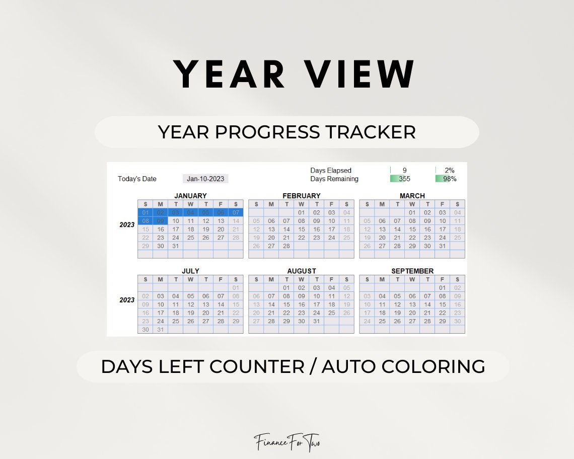2023 Excel Calendar - Updates Automatically - Etsy