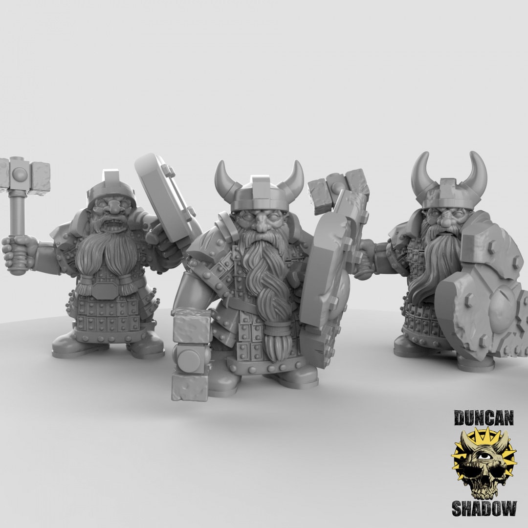 Dwarves Heavy Armor Resin Miniature NPC D&D Dungeons and - Etsy