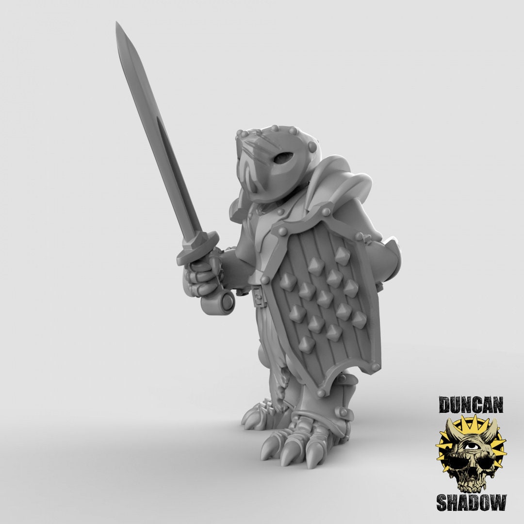 Owl Knight! Protector of the Woods! Owl Person! Resin Miniature! Dnd ...