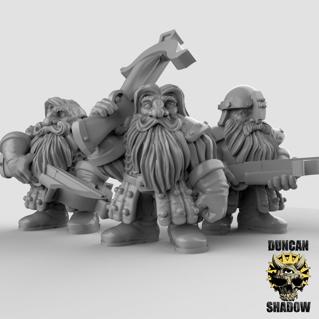 Dwarves With Crossbows! Ranged Dwarves! NPC! D&D Dungeons and Dragons ...
