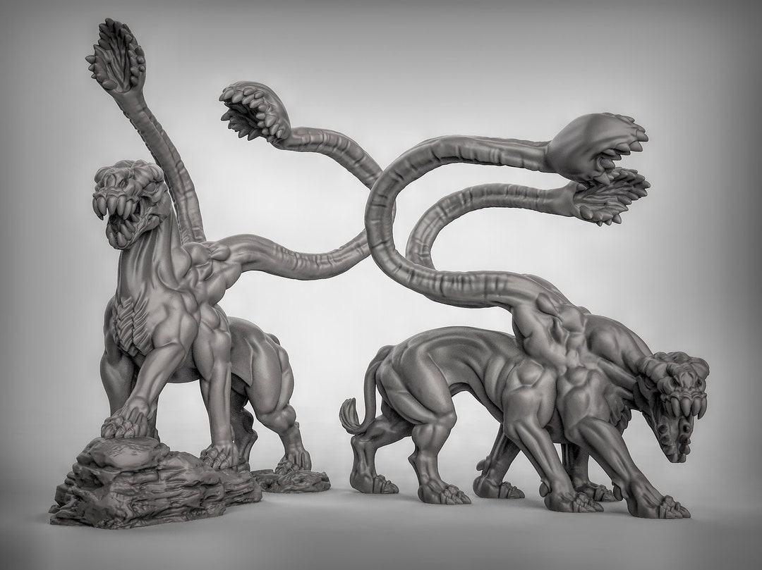 Demonic Displacer Beast! Epic Monster! HUGE! Dnd Miniatures! Pathfinder ...