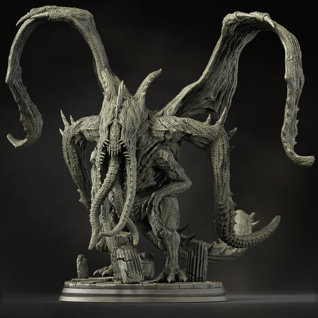 Cthulhu Awaken! Evox Arts! Huge! Resin Statue! Cthulhu Unbound! BBEG ...