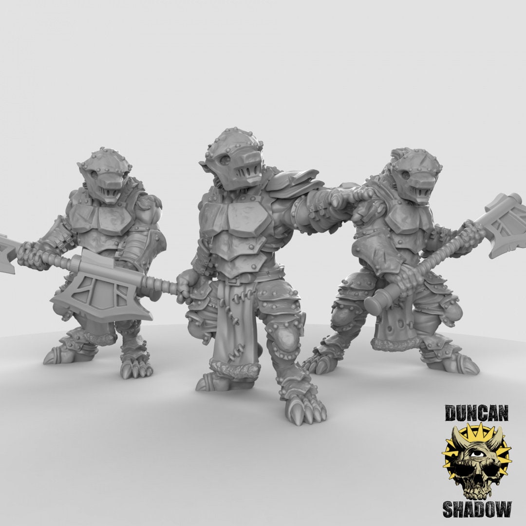 Heavy Armor Wolfen! Hunters of the Woods! Wolf Person! Resin Miniature ...