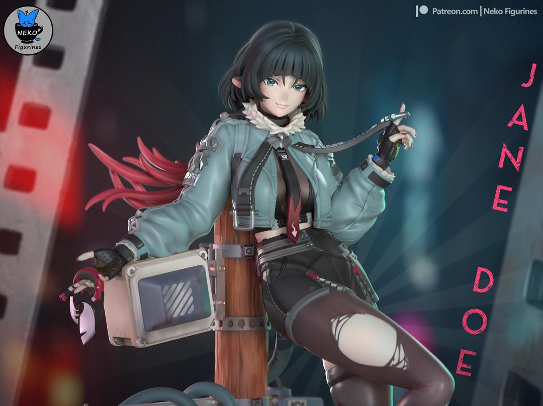 Jane Doe! Zenless Zone Zero! Beautiful 12K! Huge! ! Beautiful Statue ...