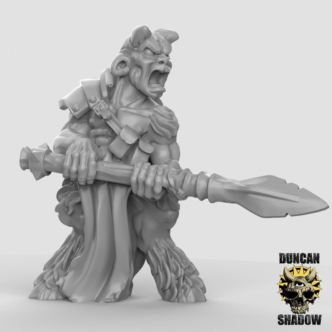 Beastmen Ungor With Spears Resin Miniature Dnd Miniatures - Etsy