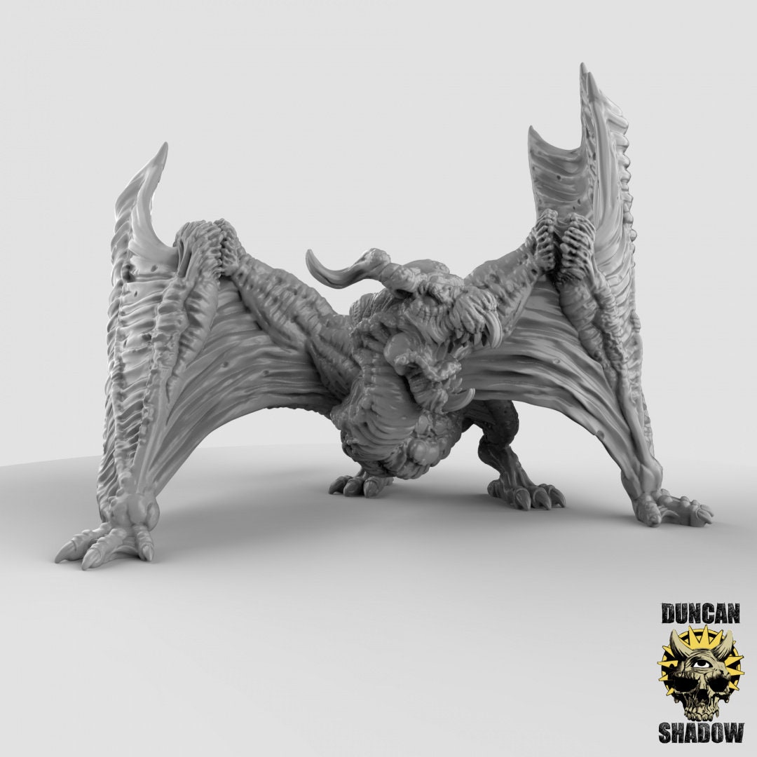 Dragon! Zombie Dragon! Wyvern Like Lovecraftian Creature Byakhee! Dnd ...
