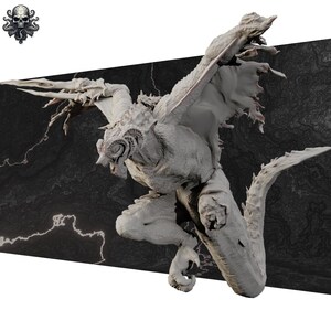 Dragon Lord BALE!! CURSE YOU! Over 100mm! Realsteone Miniatures! D&D ...