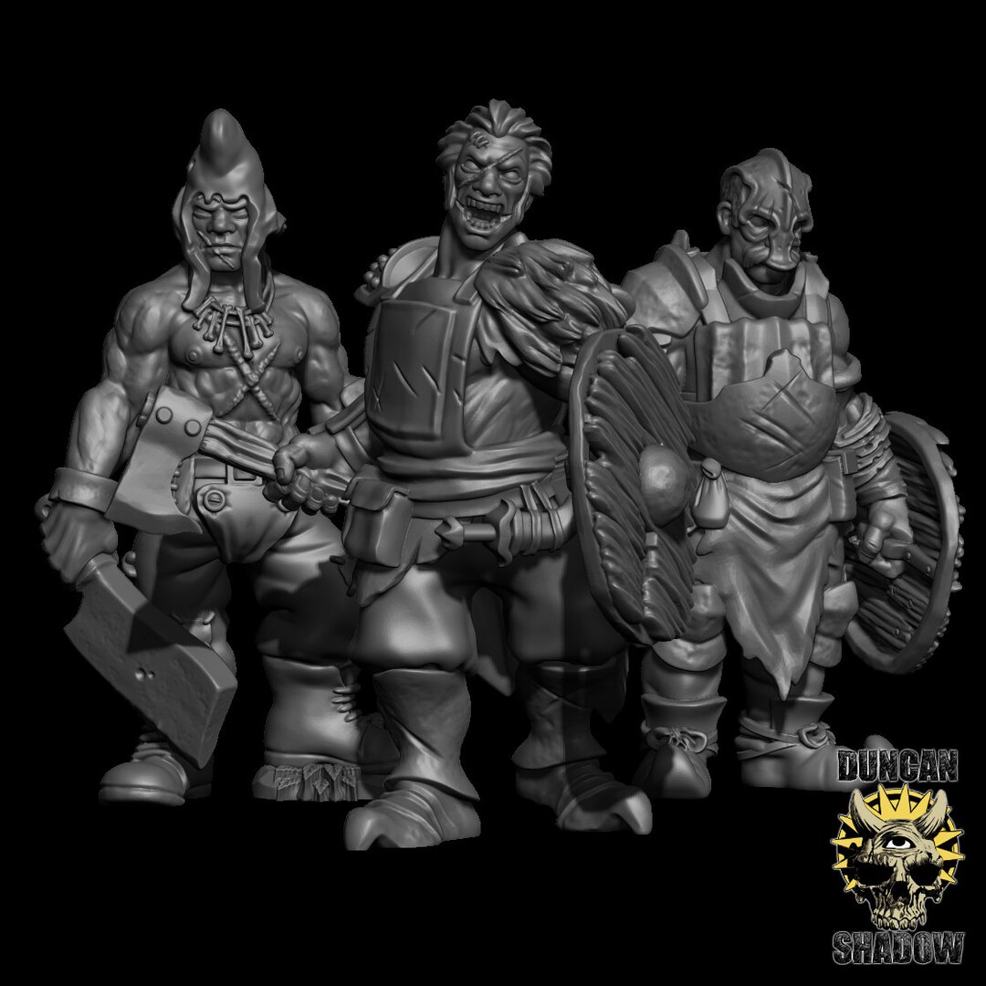 Human Thugs With Handweapons! Bandits! Rogues! Resin Miniature! Dnd ...