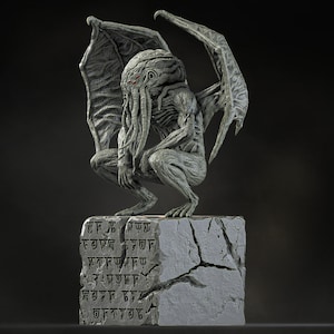 Cthulhu Idol! Evox Arts! Huge! 200mm+! Bust 100mm+! Resin Miniature ...