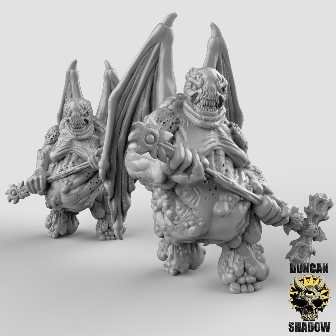 Winged Demons! Hell Fiend! Defenders of the Hells! Monster! Resin ...